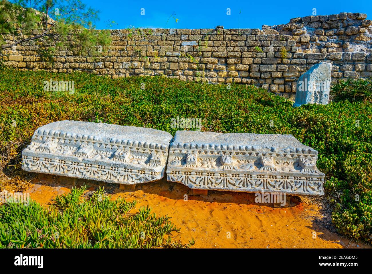 Ruins of ancient Caesarea in Israel Stock Photo - Alamy