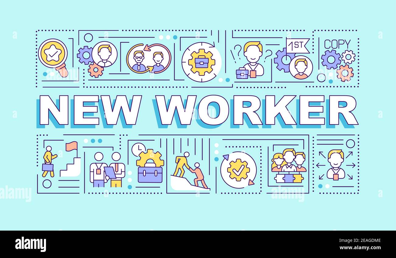 New worker word concepts banner Stock Vector Image & Art - Alamy