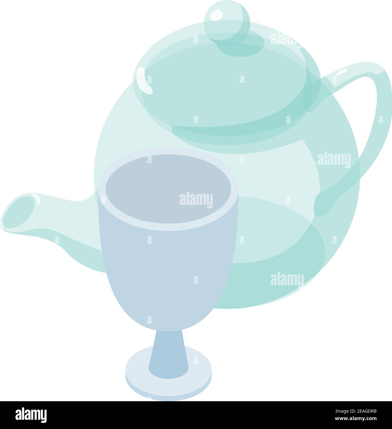 Glassware icon. Isometric illustration of glassware vector icon for web ...