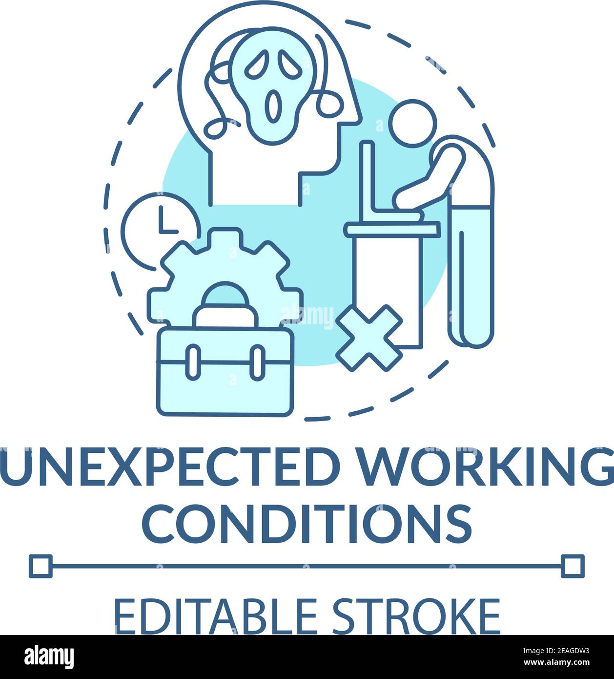 Emotional burden concept icon Stock Vector Image & Art - Alamy