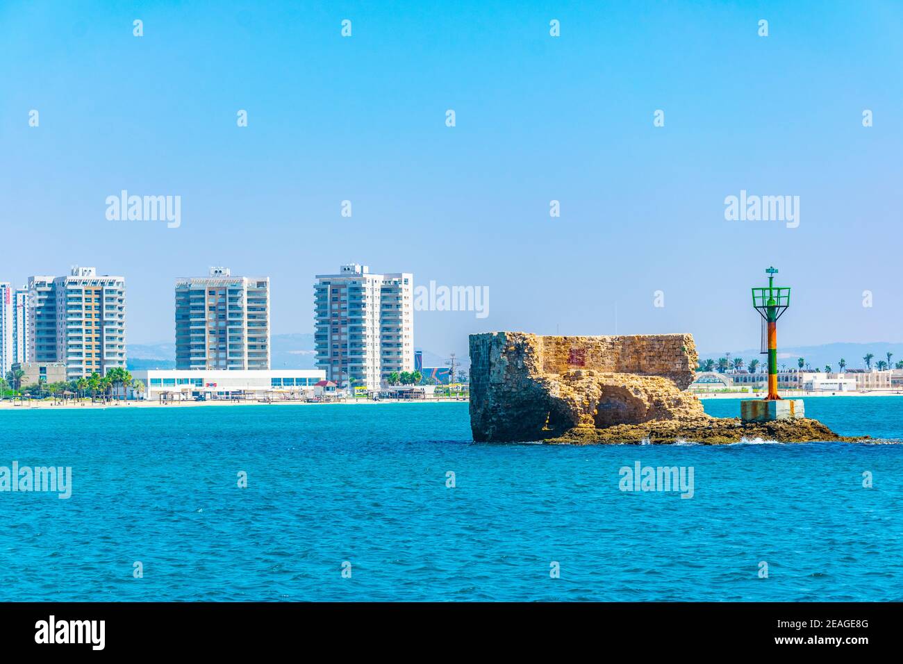 Ruins of old port of Akko/Acre in Israel Stock Photo - Alamy