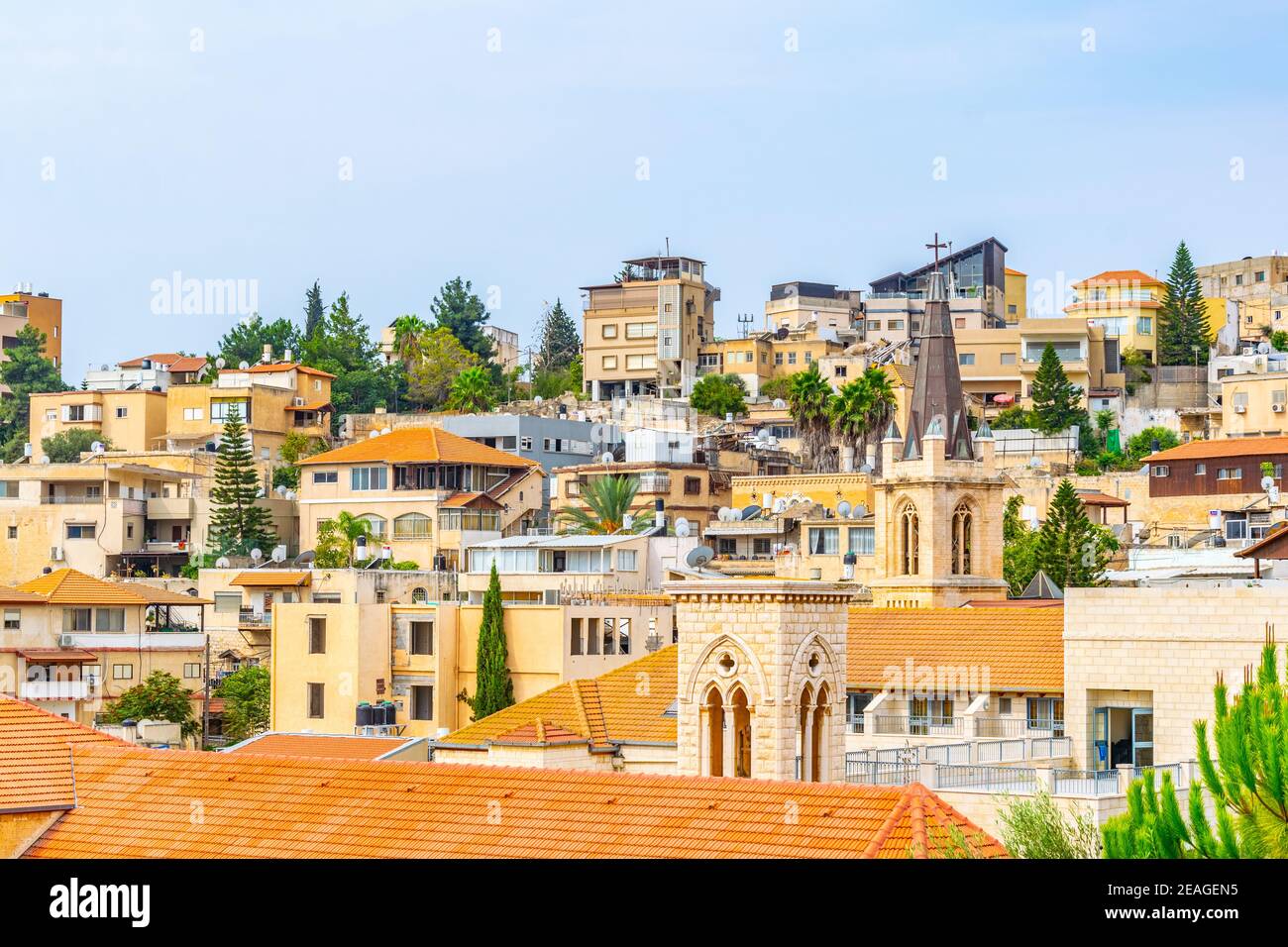 Cityscape of Nazareth, Israel Stock Photo - Alamy