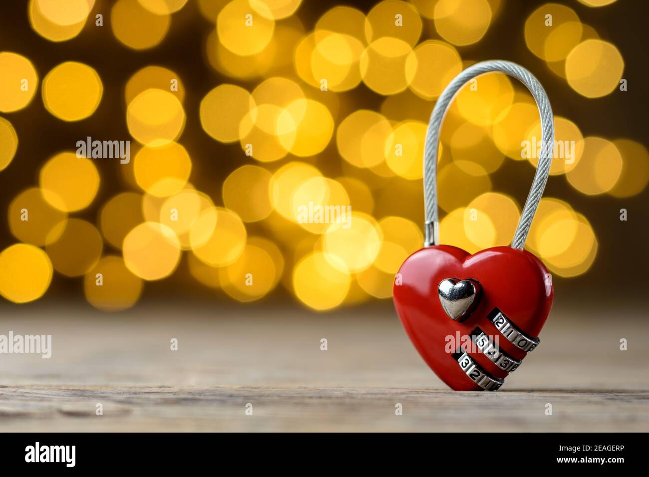 Wooden Heart Lock