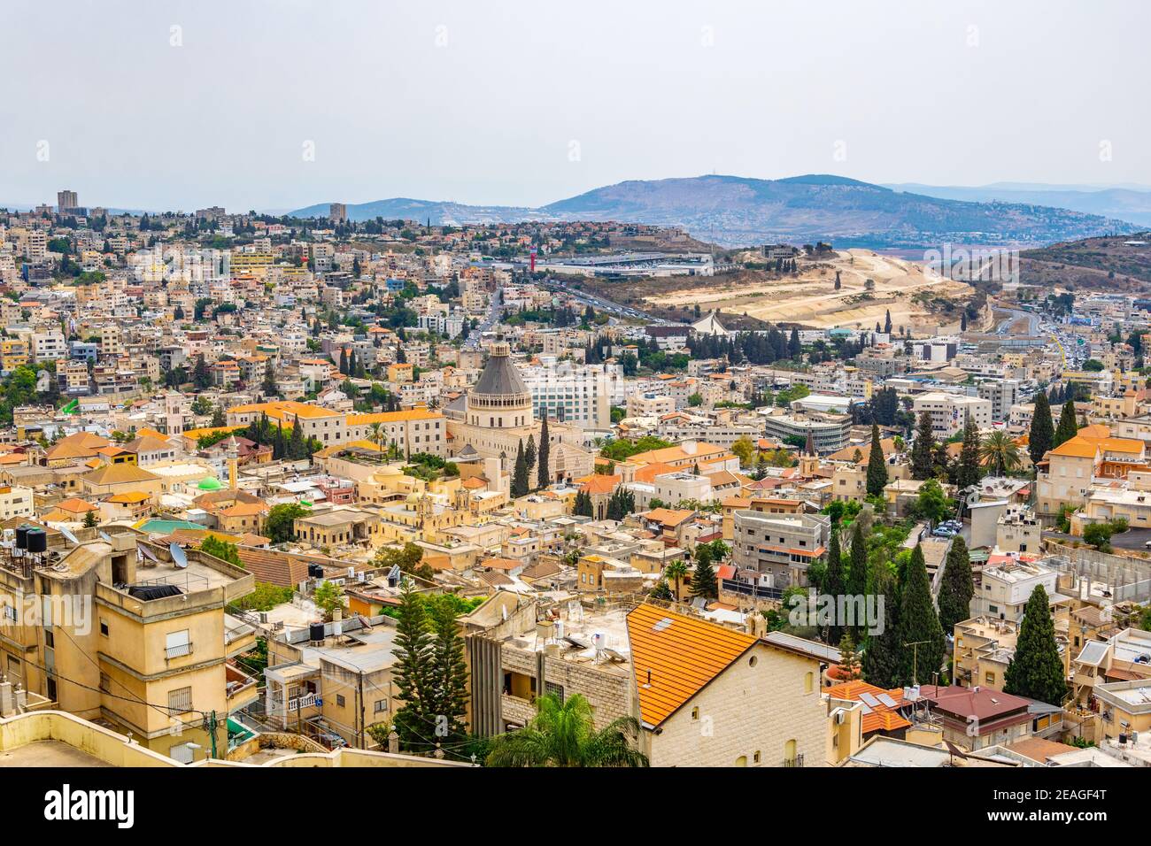 Panorama church annunciation nazareth israel hi-res stock photography ...