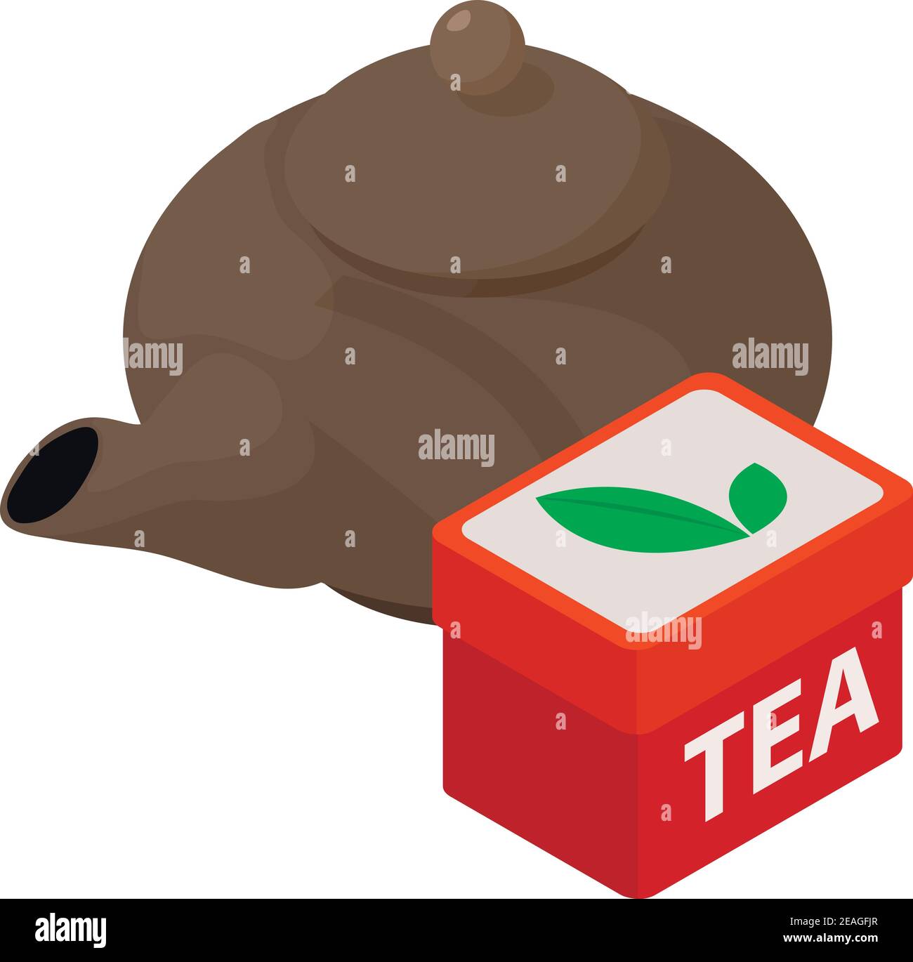 English tea icon. Isometric illustration of english tea vector icon for ...