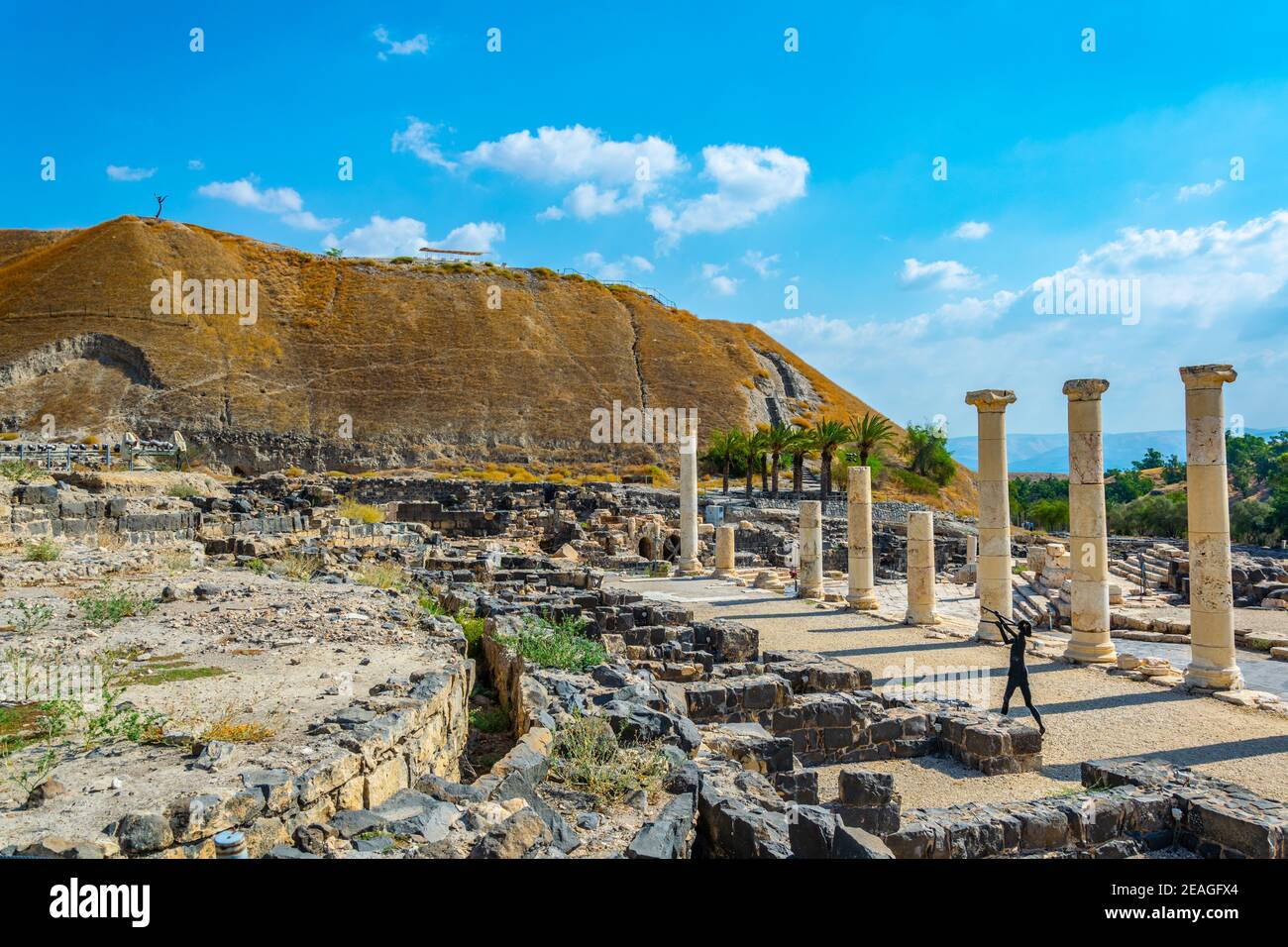 Beit Shean roman ruins in Israel Stock Photo - Alamy