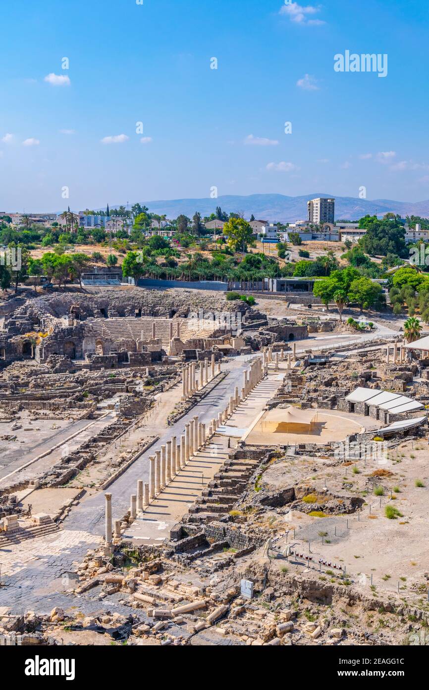 Roman ruins in israel aerial hi-res stock photography and images - Alamy