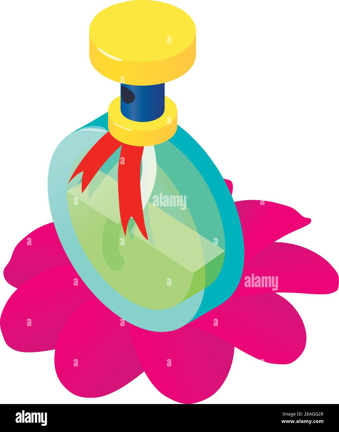 Fragrance bottle icon. Isometric illustration of fragrance bottle ...