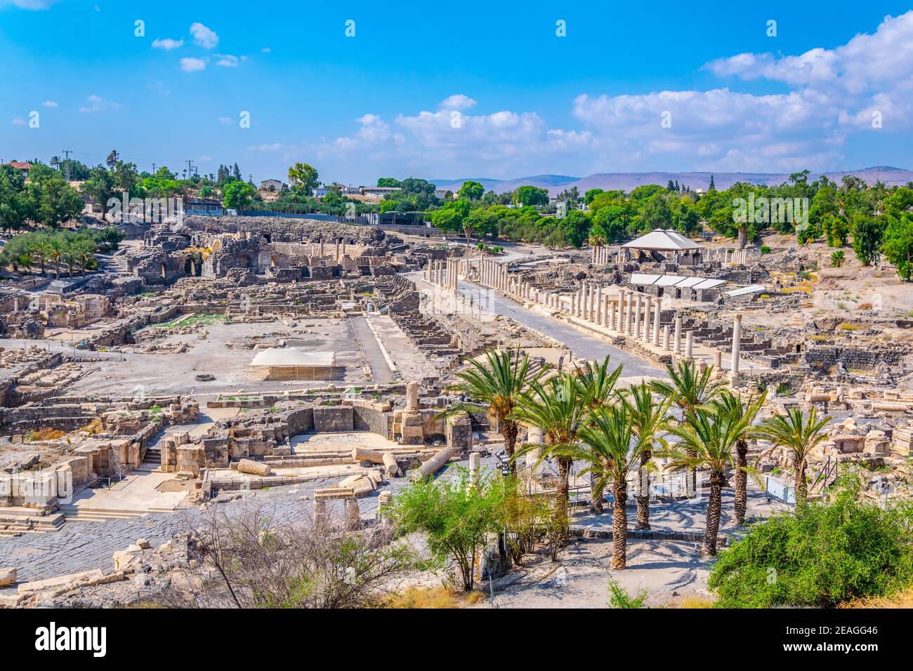 Roman ruins in israel aerial hi-res stock photography and images - Alamy