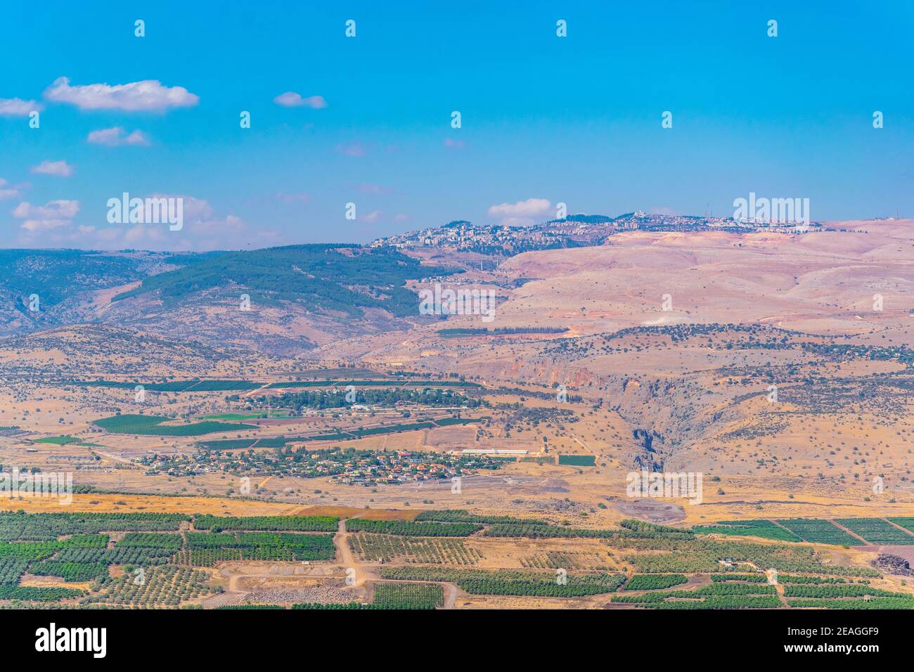 Aerial view of Tsfat from Mount Arbel in Israel Stock Photo - Alamy