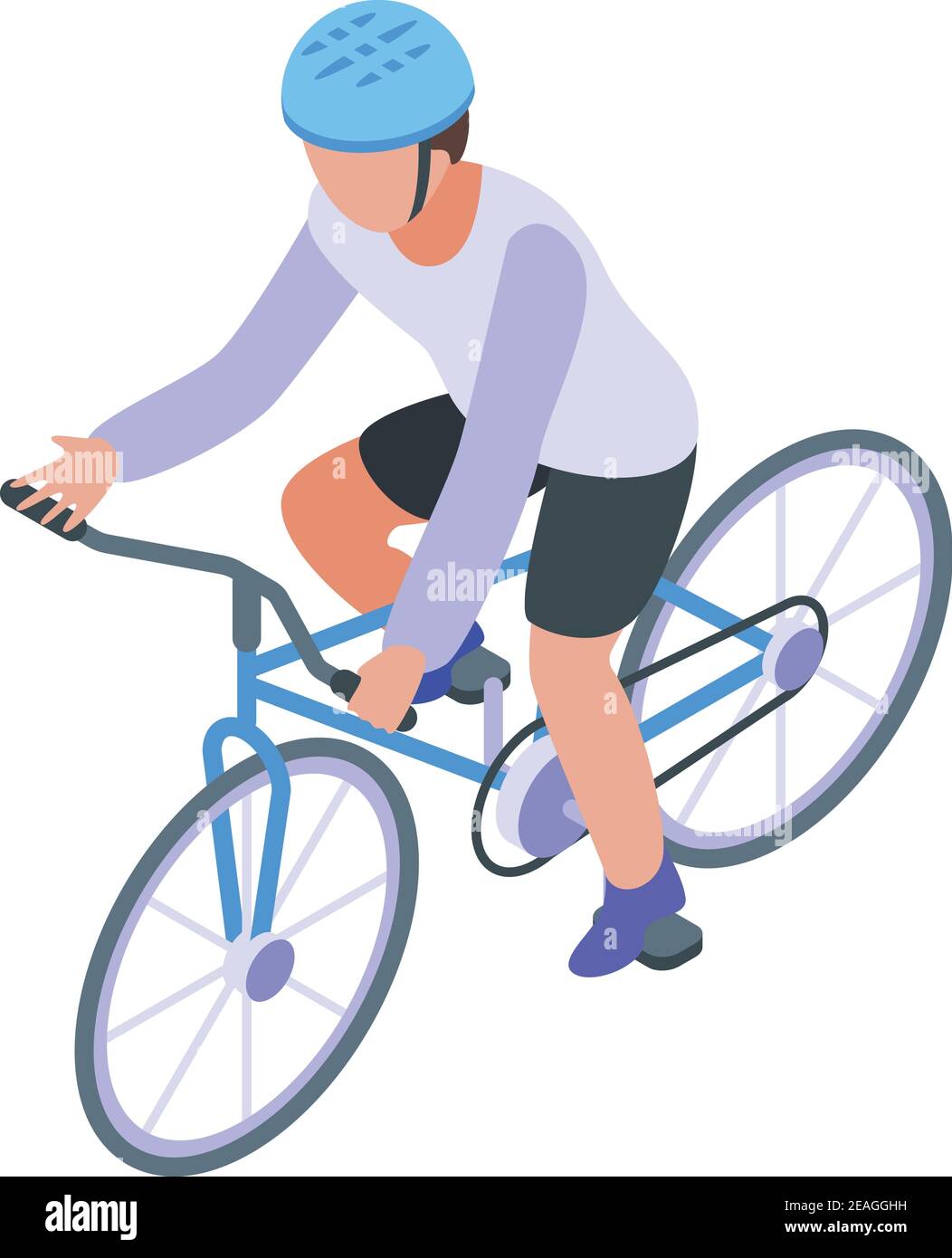 Kid cycling icon. Isometric of kid cycling vector icon for web design ...
