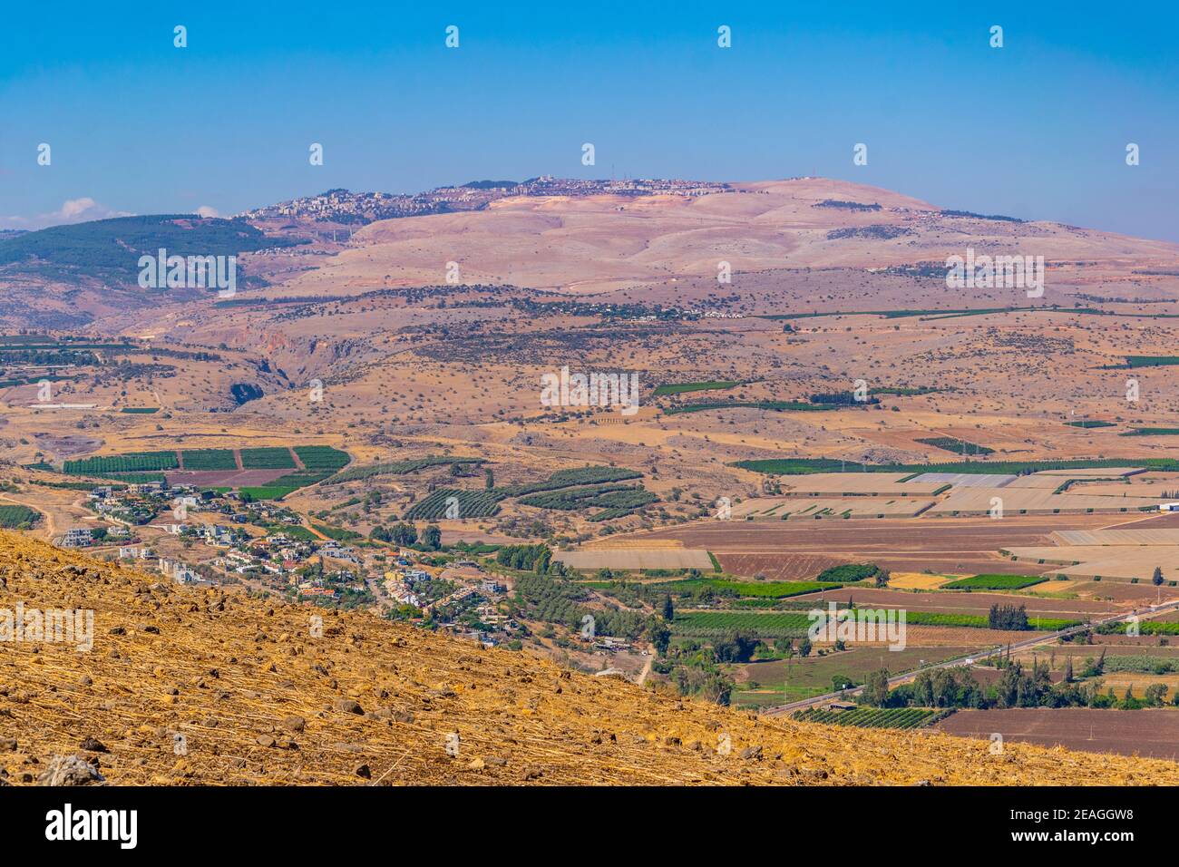 Aerial view of Tsfat from Mount Arbel in Israel Stock Photo - Alamy