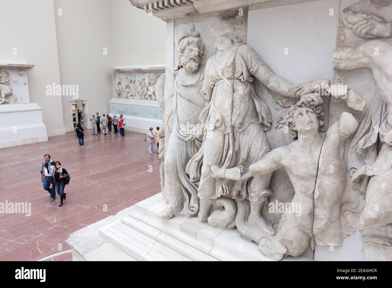 Berlin, Germany The Pergamon Altar, in the Pergamon Museum with its ...