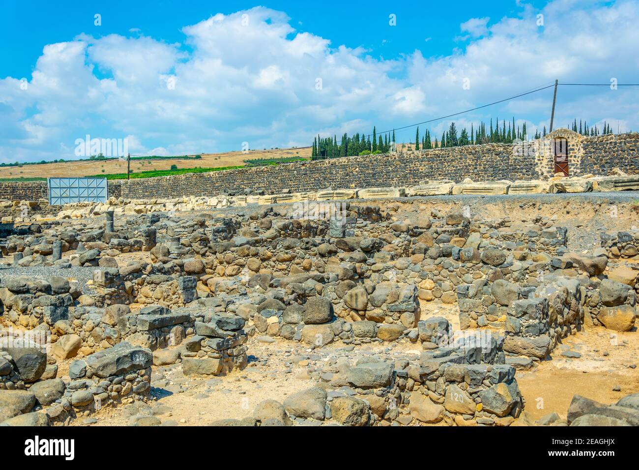 Ruins of an ancient town capernaum in Israel Stock Photo - Alamy