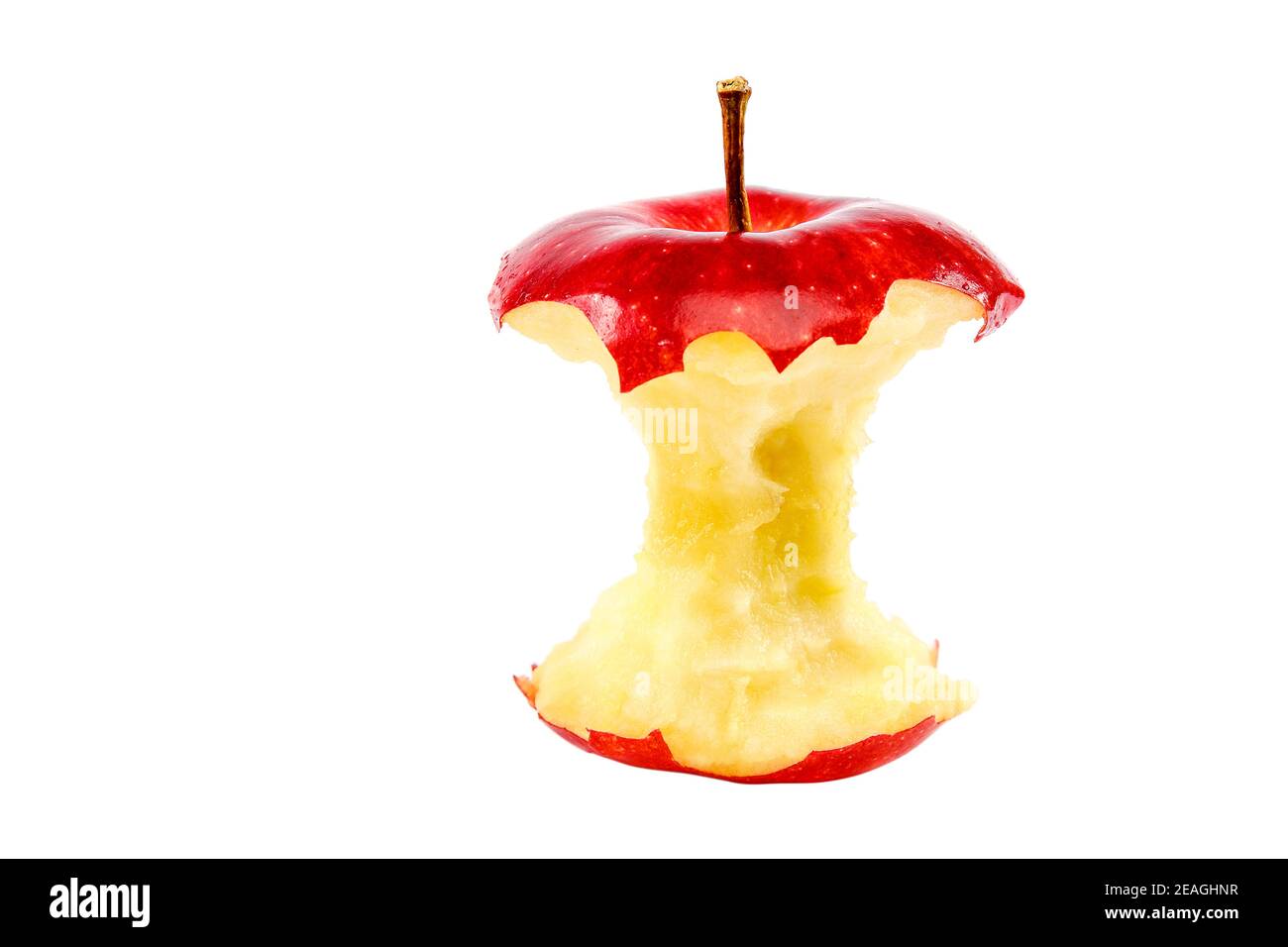 Bitten apple isolated on white background Stock Photo - Alamy