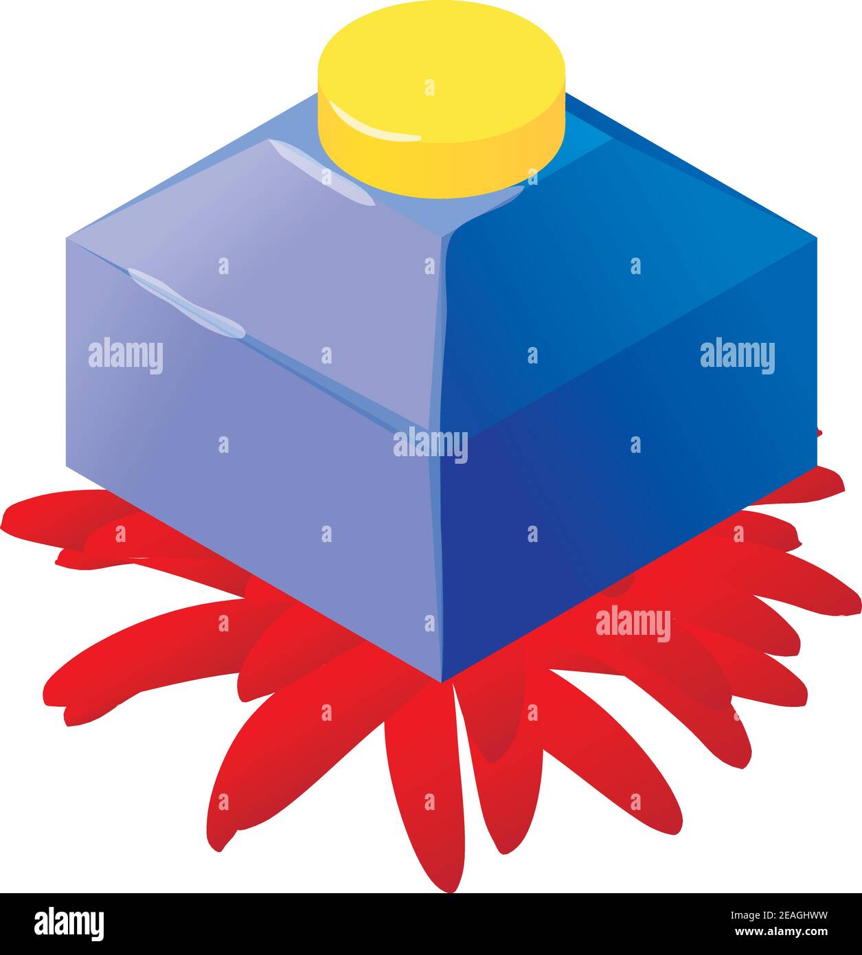 Men perfume icon. Isometric illustration of men perfume vector icon for ...