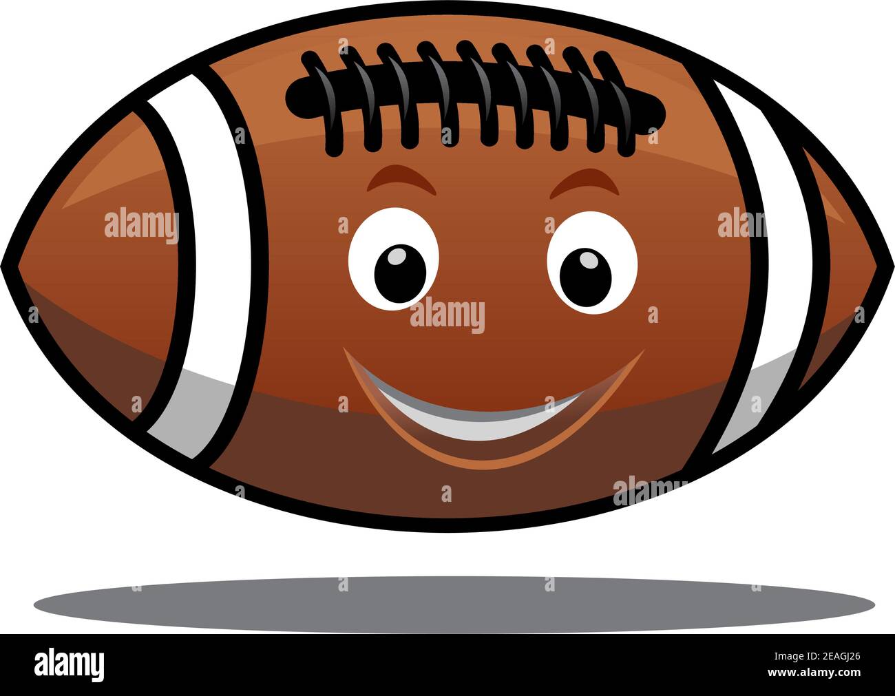Smiling Football Clipart