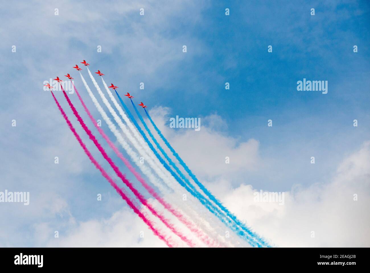 Red Arrows display team Stock Photo - Alamy
