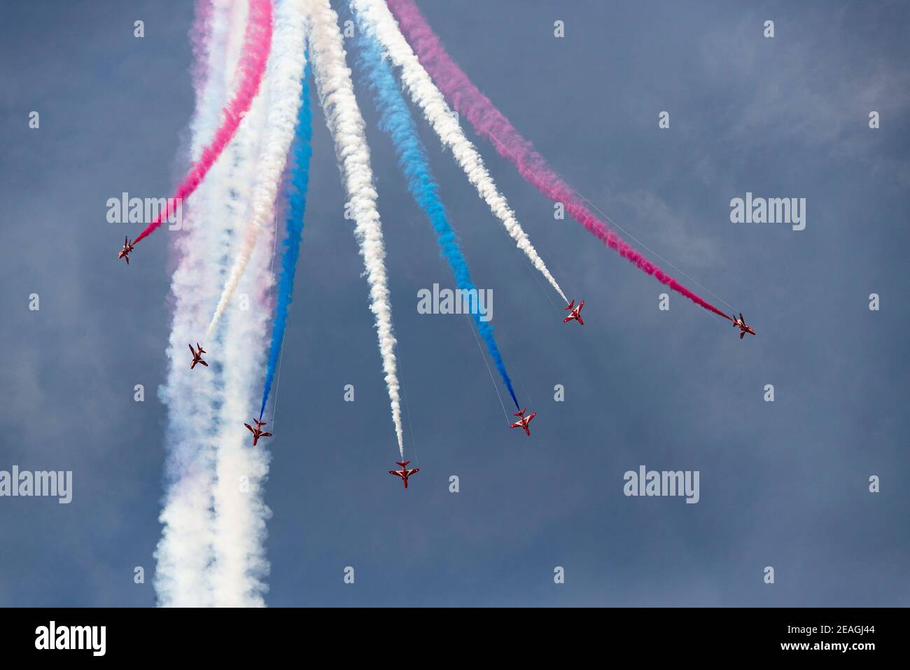 Red Arrows display team Stock Photo - Alamy