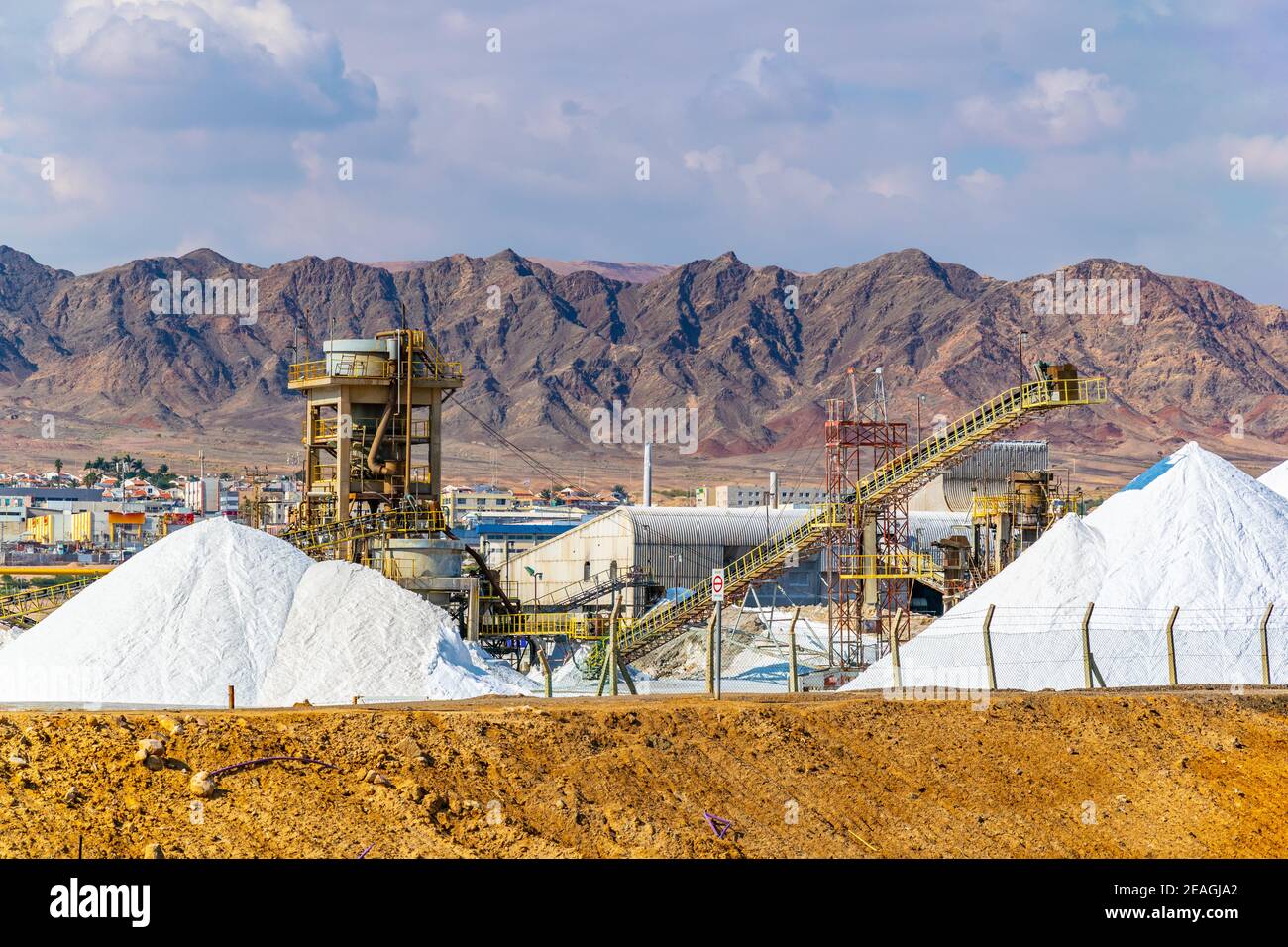 Salt production commercial salt pan hi-res stock photography and images ...