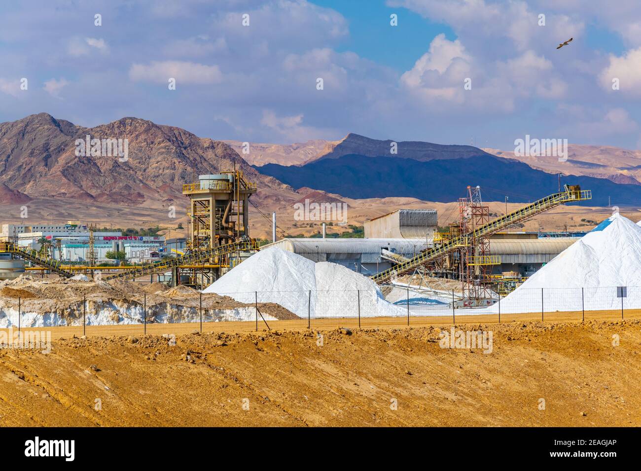 Salt production facility in Eilat, Israel Stock Photo - Alamy