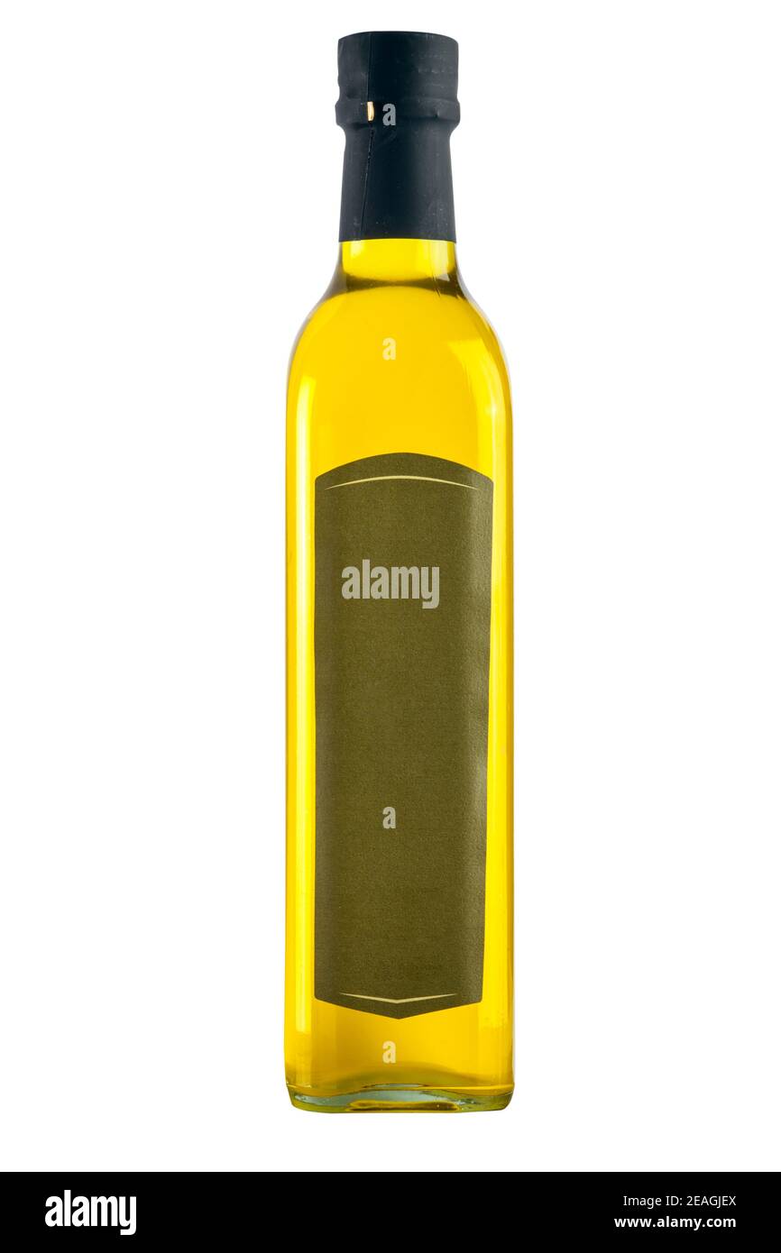 Bottle of extra virgin olive oil isolated on a white background Stock ...