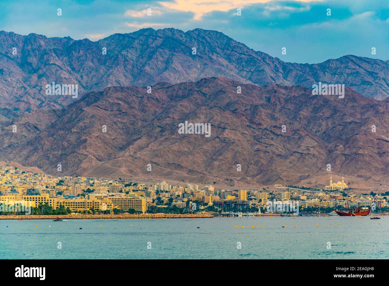Aqaba night view jordan hi-res stock photography and images - Alamy