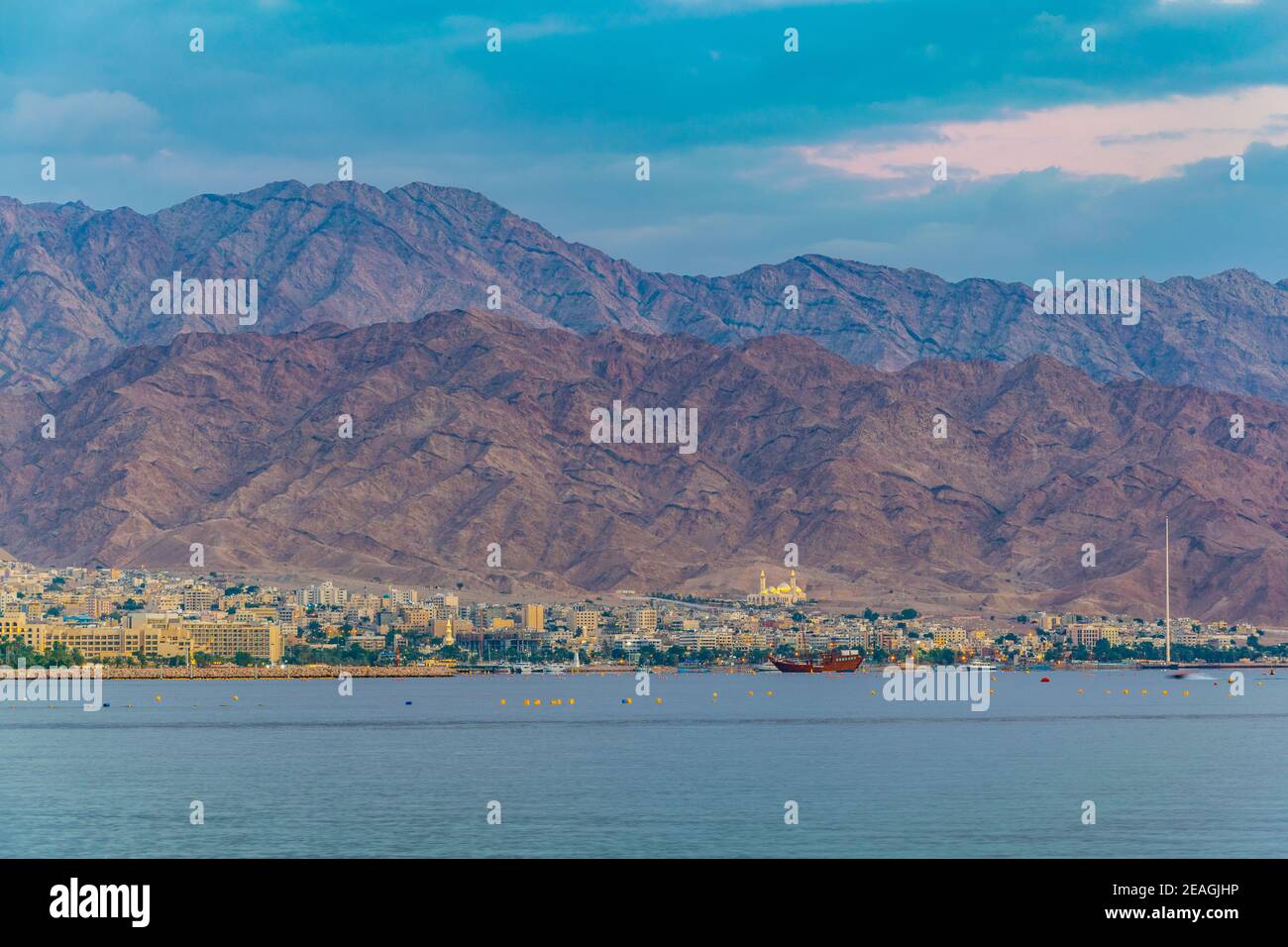 Aqaba night view jordan hi-res stock photography and images - Alamy