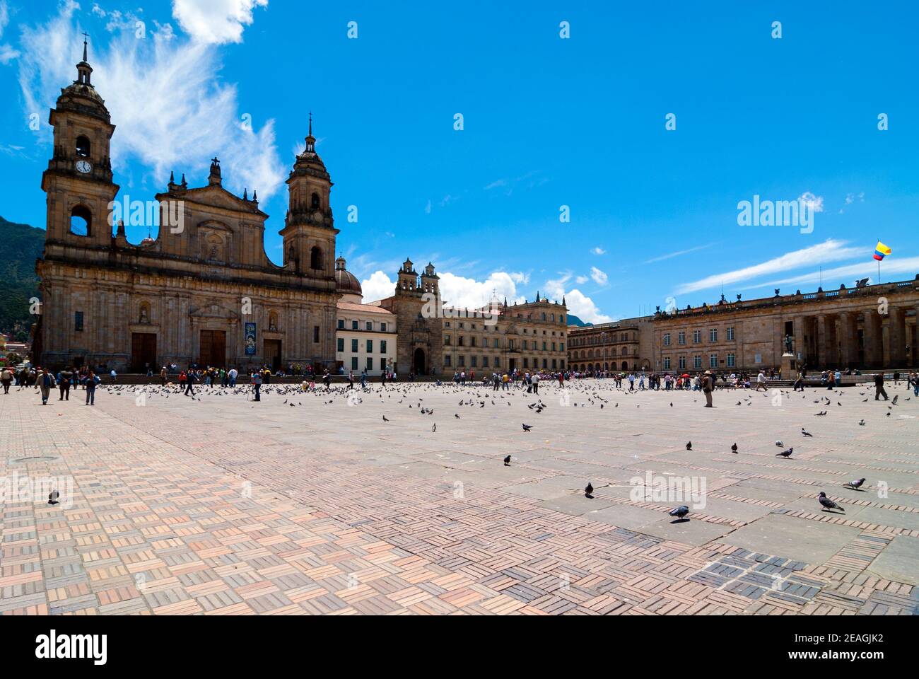 BOGOTA, COLOMBIA - 07 OCTOBER 2010: The National Capitol is situated in ...