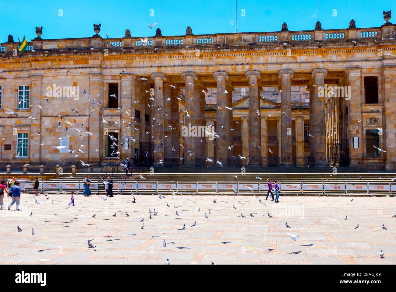 BOGOTA, COLOMBIA - 07 OCTOBER 2010: The National Capitol is situated in ...