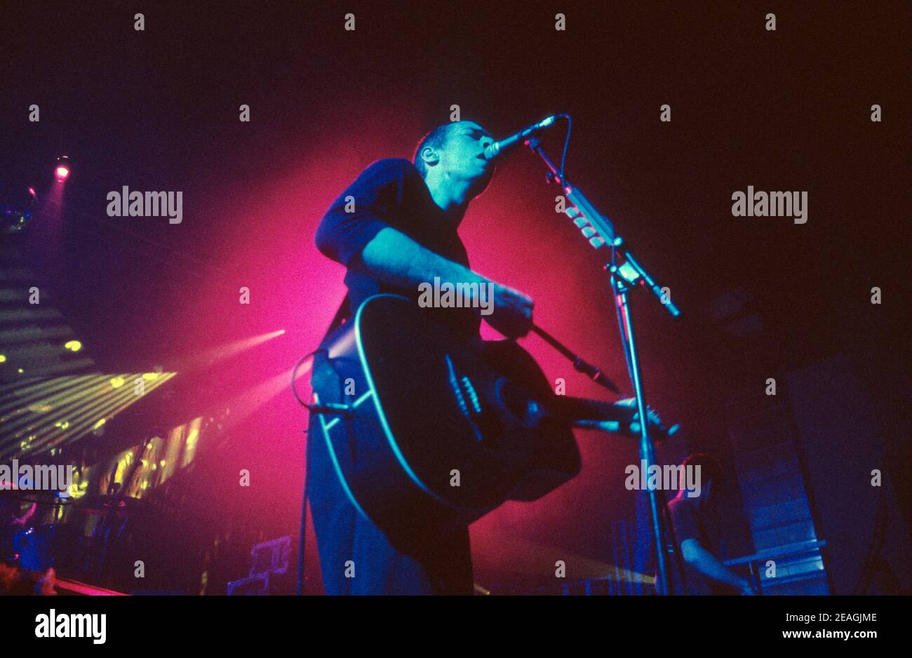 Coldplay performing at Wolverhampton Civic Hall on their Parachutes ...