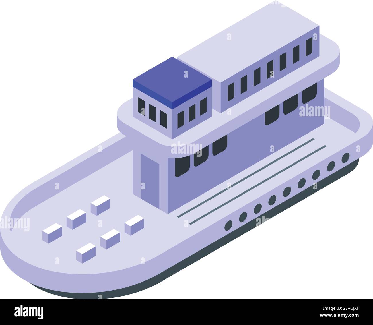 Ferry boat icon. Isometric of ferry boat vector icon for web design ...