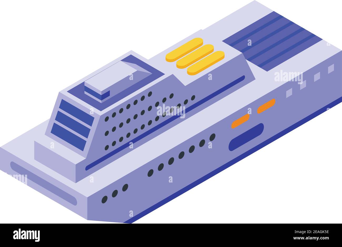 Ferry vessel icon. Isometric of ferry vessel vector icon for web design ...