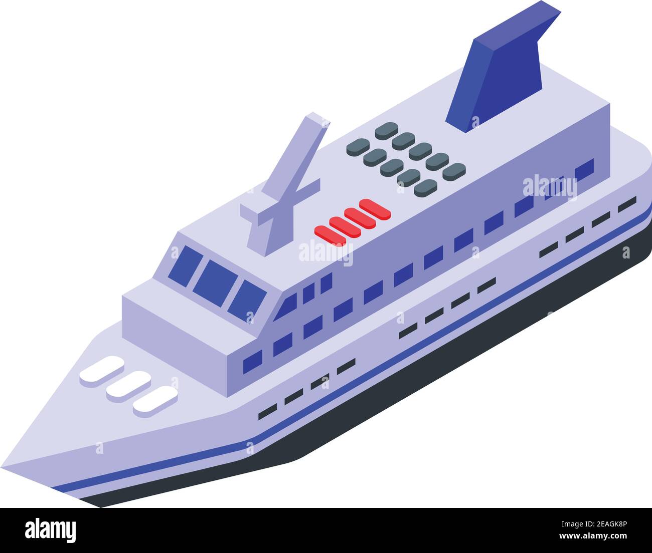 Ferry journey icon. Isometric of ferry journey vector icon for web ...