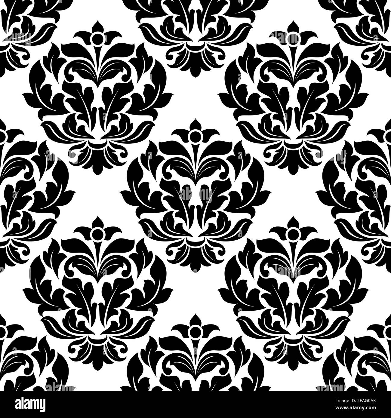 Damask stencil Stock Vector Images - Alamy