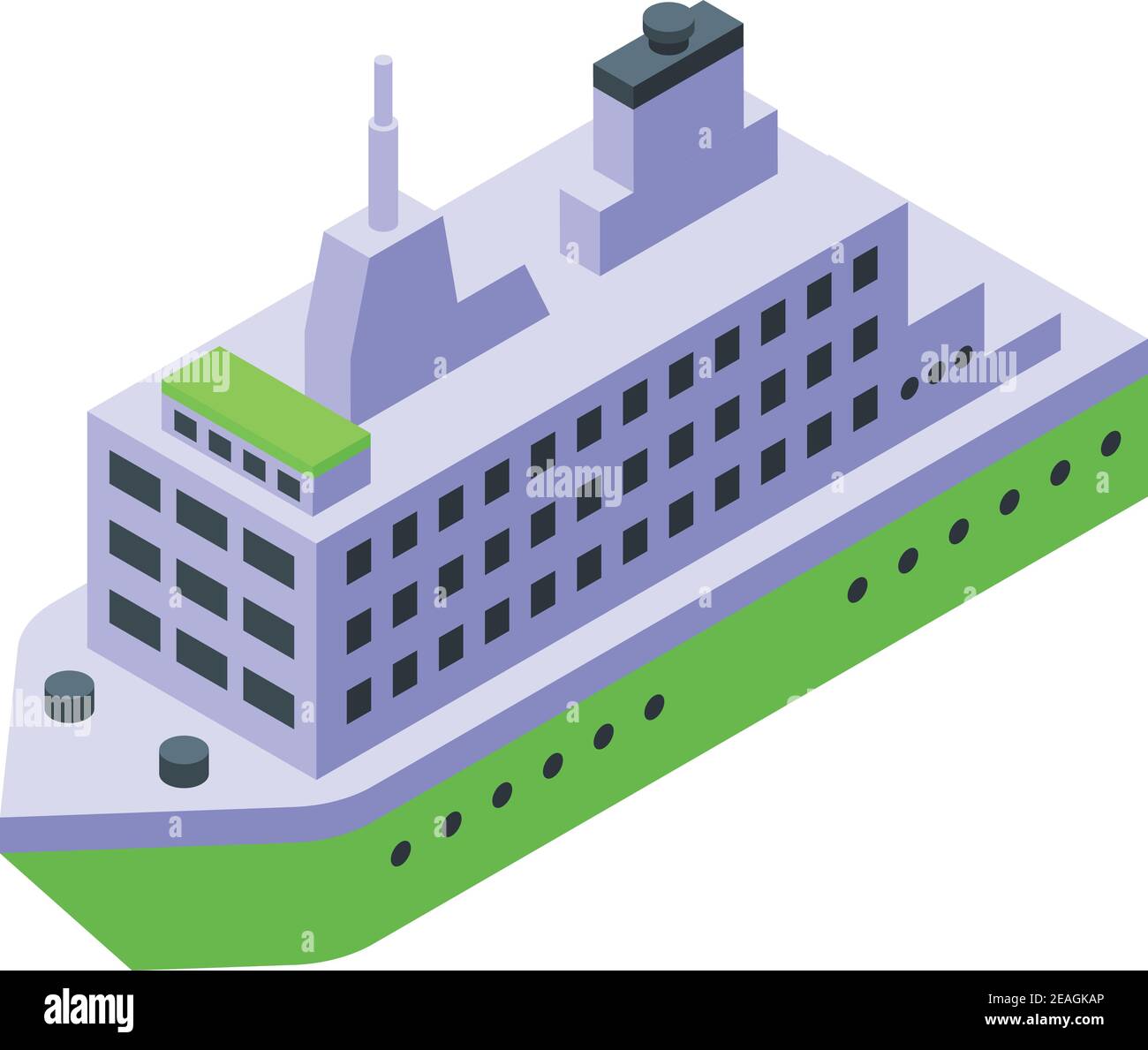 Ferry port icon. Isometric of ferry port vector icon for web design ...
