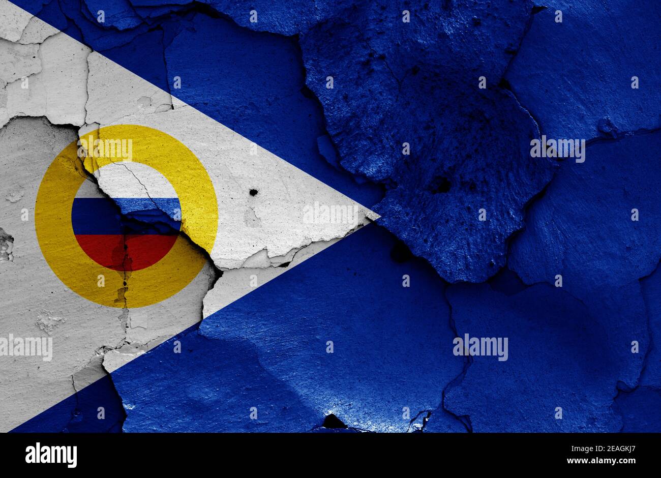 Chukotka autonomous okrug flag hi-res stock photography and images - Alamy
