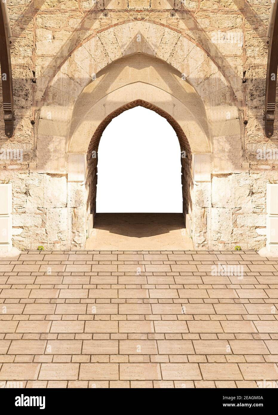 On the streets in Istanbul, public places. Elements of architectural ...
