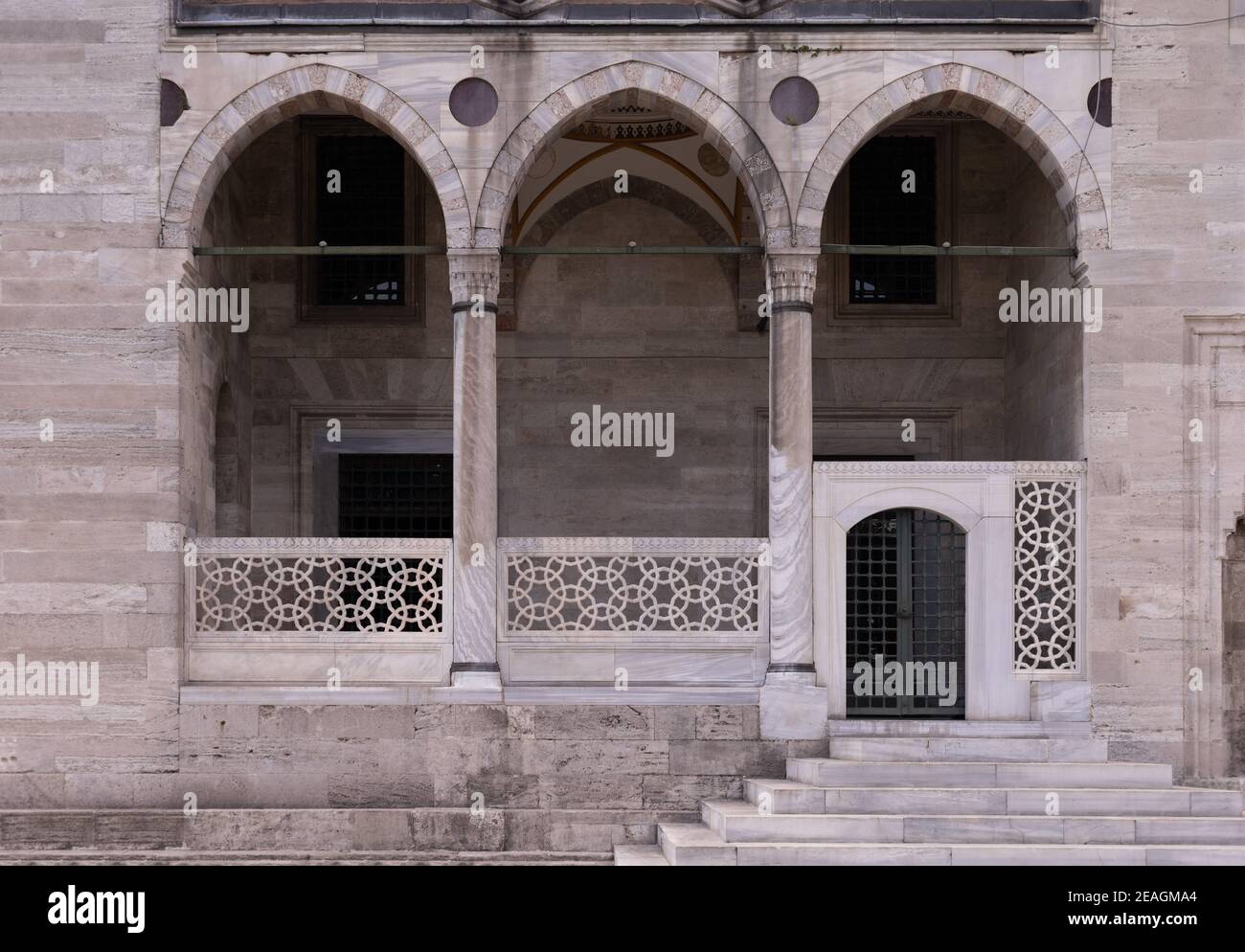 On the streets in Istanbul, public places. Elements of architectural ...