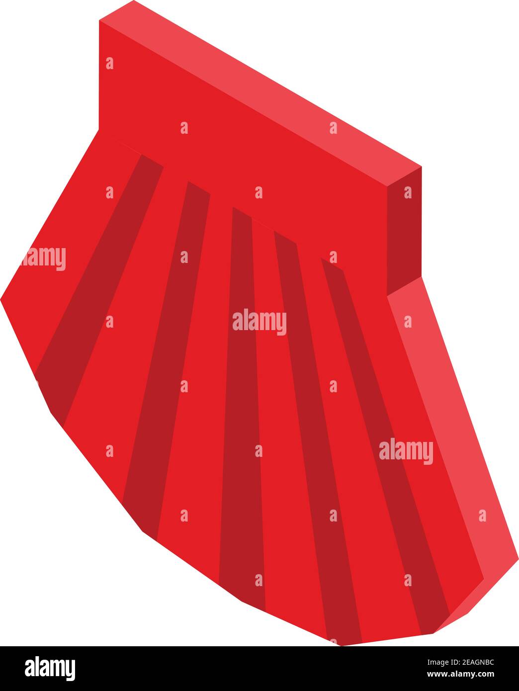 School uniform red skirt icon. Isometric of school uniform red skirt ...