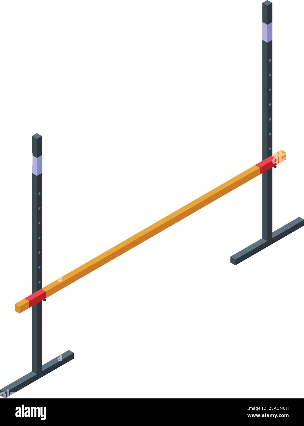 School gym jump gate icon. Isometric of school gym jump gate vector ...