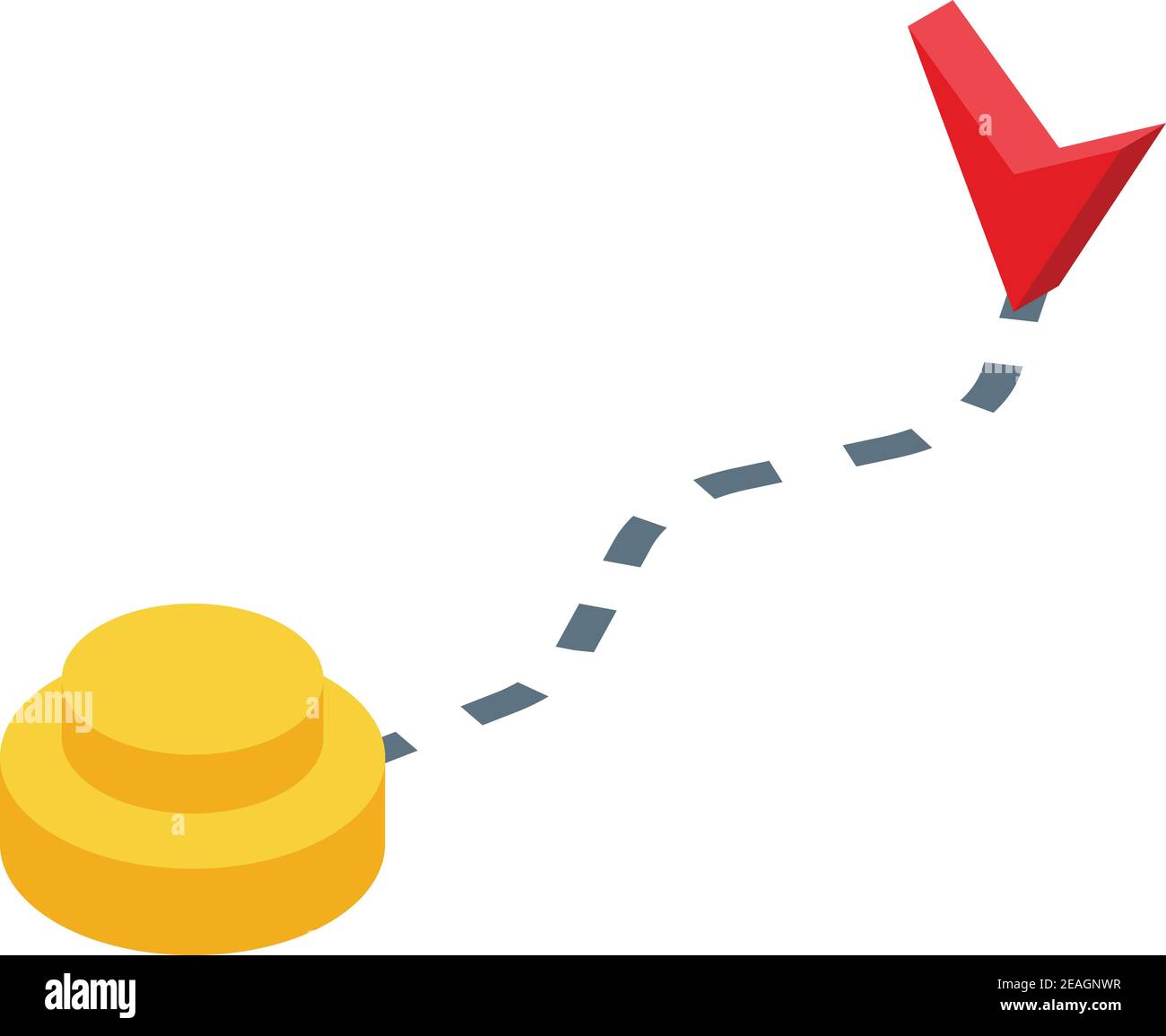 Route hierarchy icon. Isometric of route hierarchy vector icon for web ...