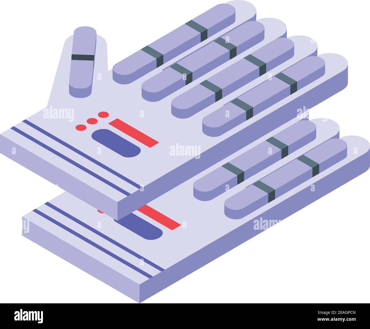 Cricket gloves icon. Isometric of cricket gloves vector icon for web ...