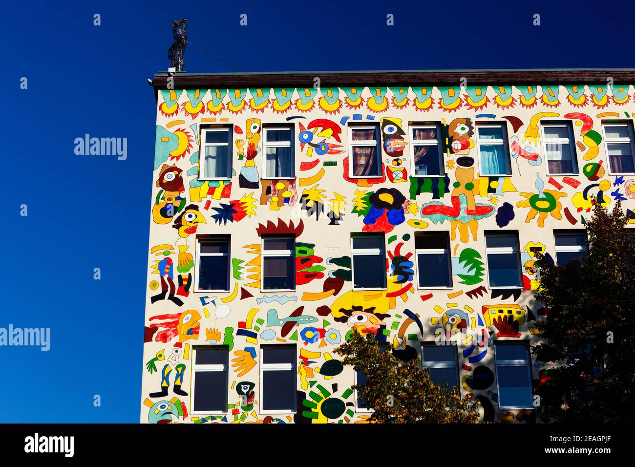 Leipzig, Germany Mural by Michael Fischer-Art on apartment building ...