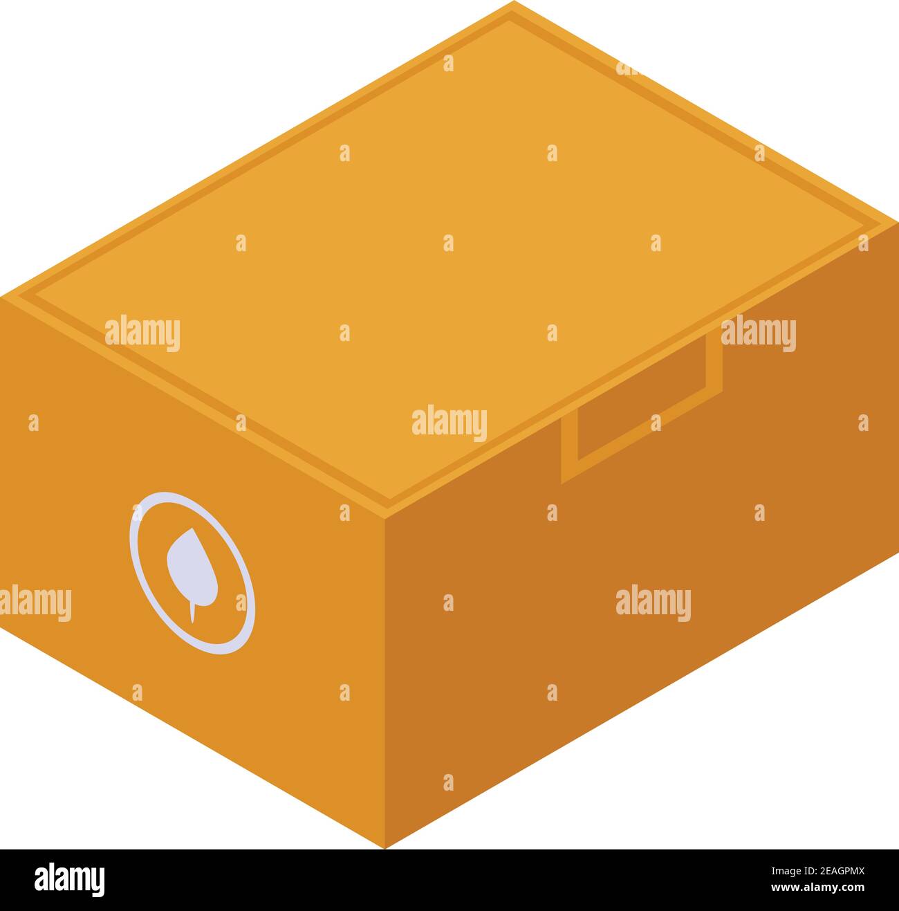 Paper packing icon. Isometric of paper packing vector icon for web ...