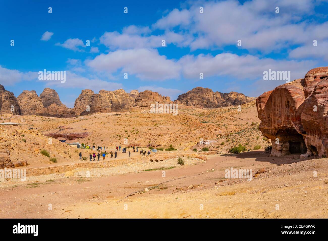 Petra valley in Jordan Stock Photo - Alamy