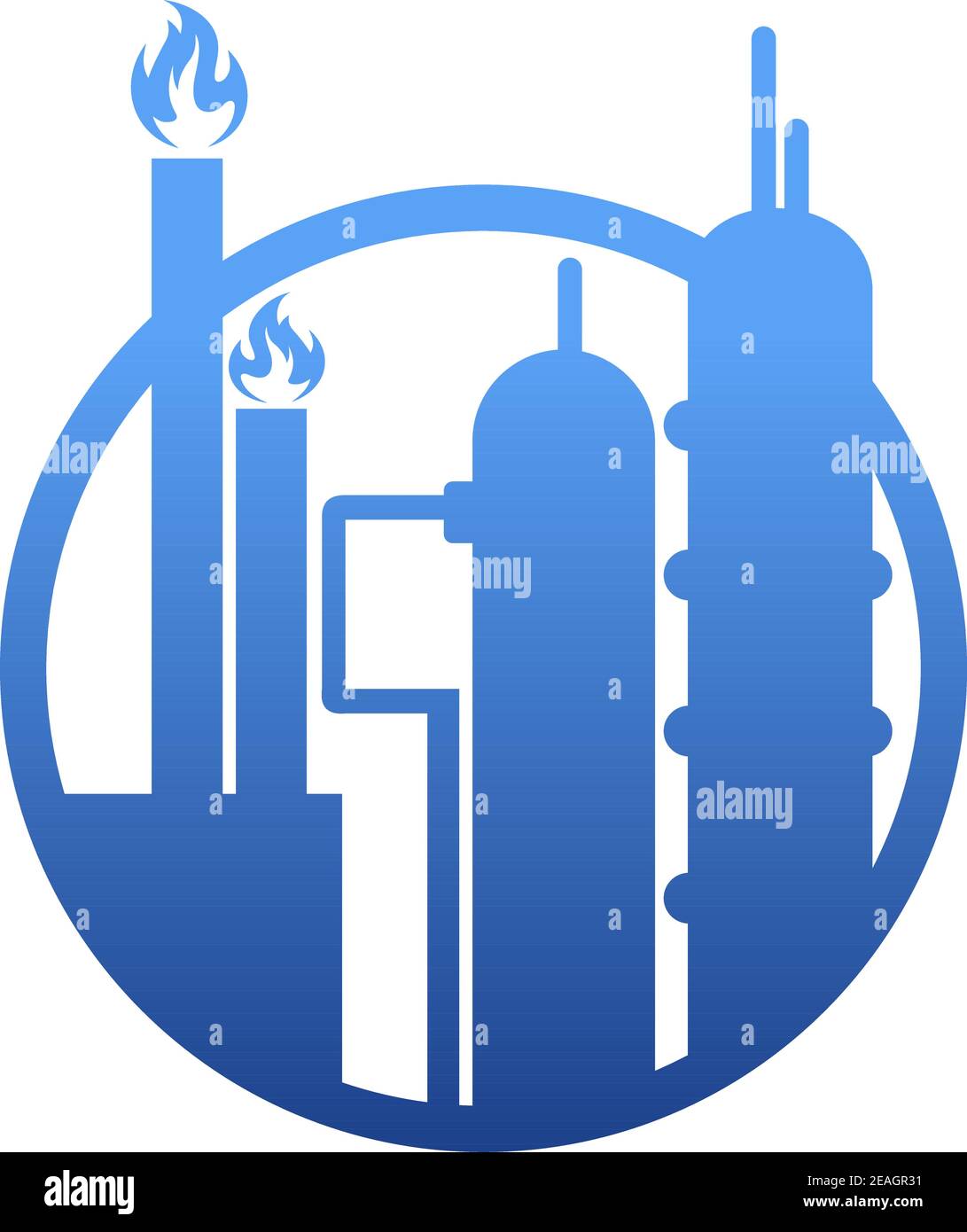 Petrochemical Plant Icon