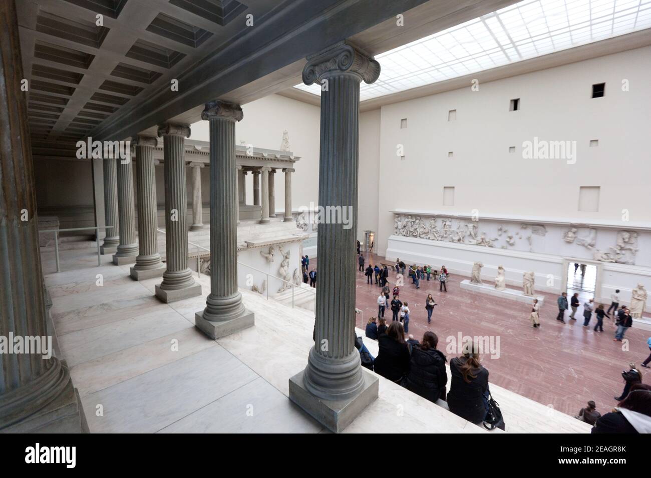 Berlin, Germany The Pergamon Altar, in the Pergamon Museum with its ...