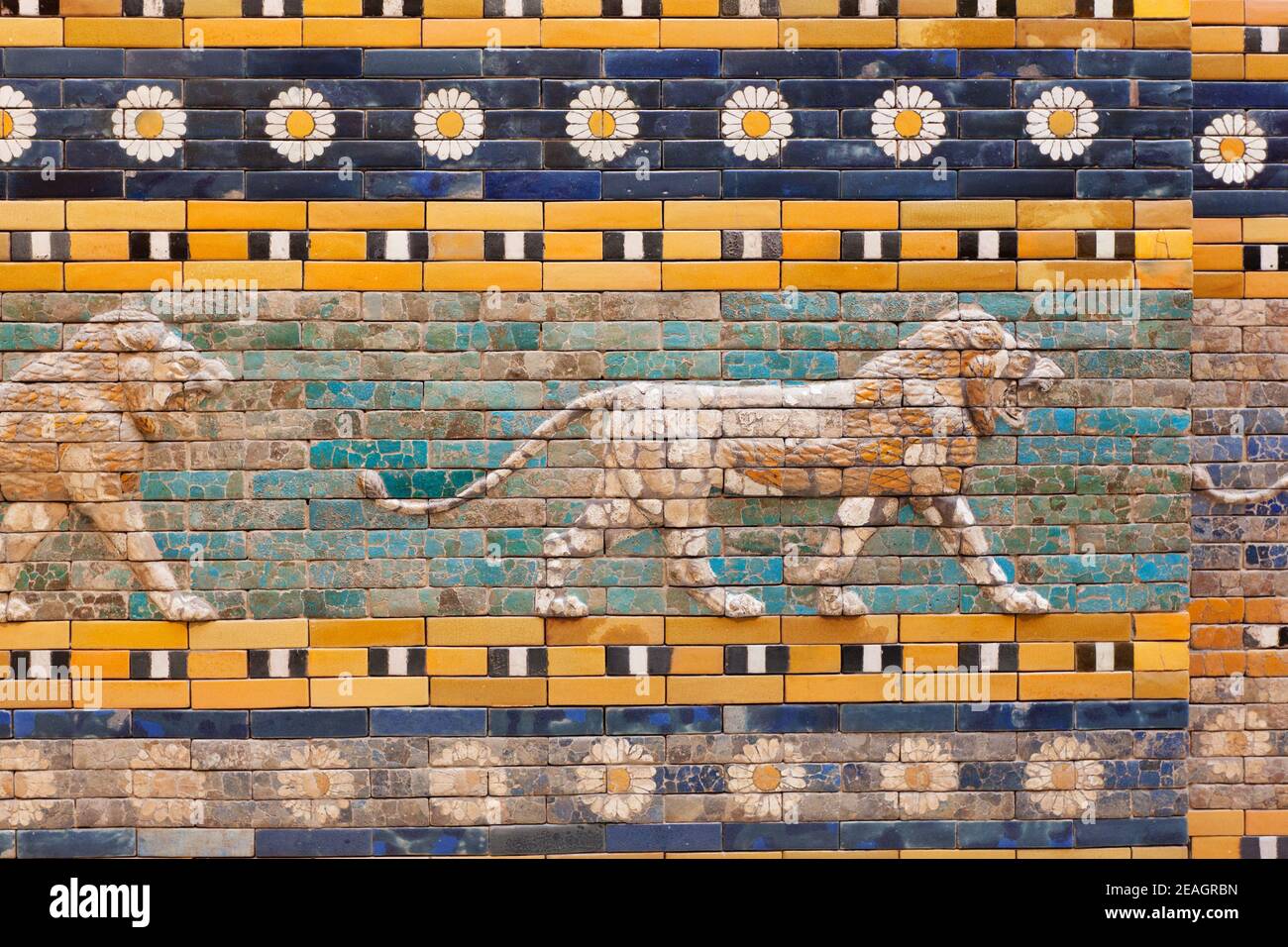 Reconstructed ishtar gate from babylon hi-res stock photography and ...