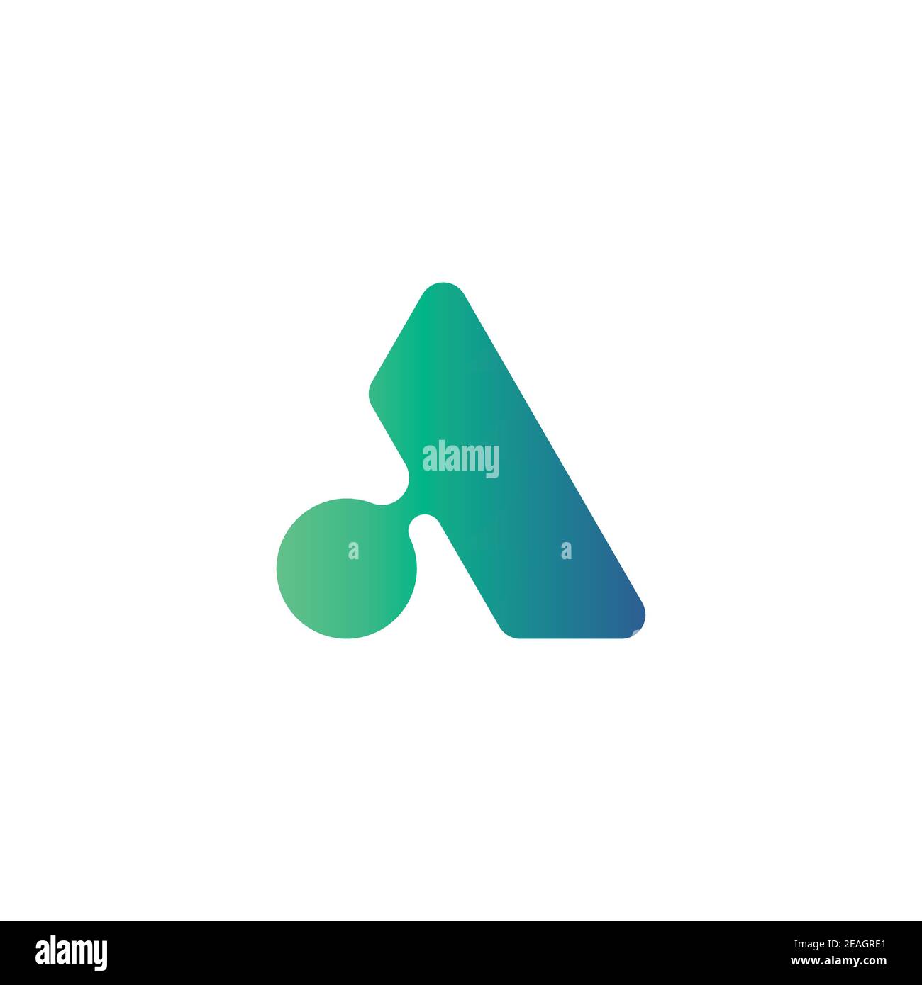 Modern letter A symbol logo design vector template. Creative gradient ...
